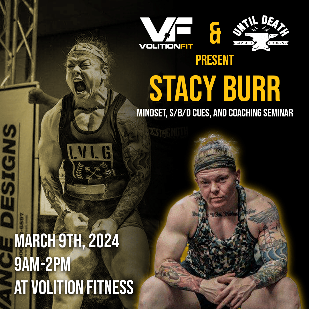 Stacy Burr Seminar - Volition Fitness